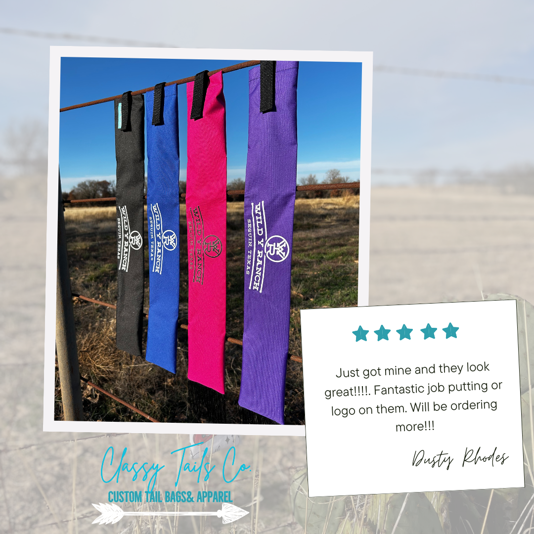 Customized Tail Bags – Classy Tails Co. Custom Tail Bags