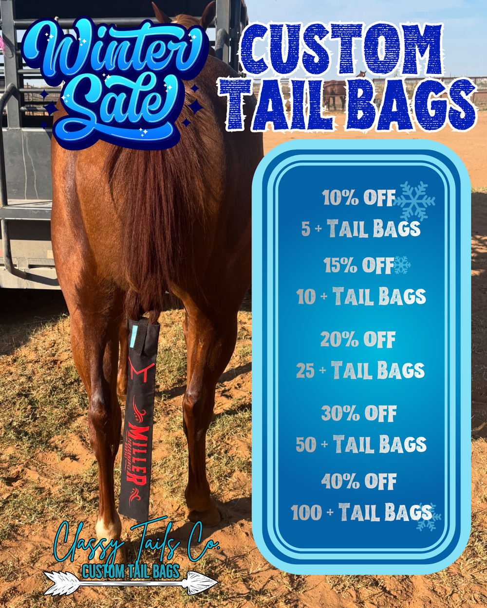 Customized Tail Bags – Classy Tails Co. Custom Tail Bags